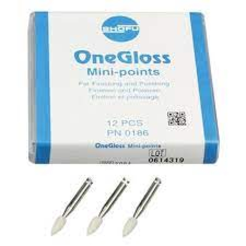 0186 OneGloss Silicon Polisher Mini Point Refill 12/Pk