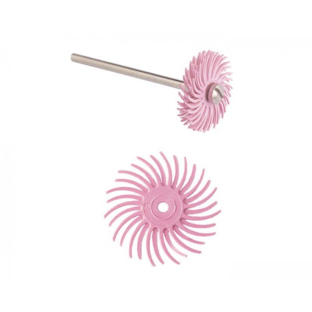 1670086 Pink Hatho Habras Discs - Pumice w/Mandrel - 4/Pkg