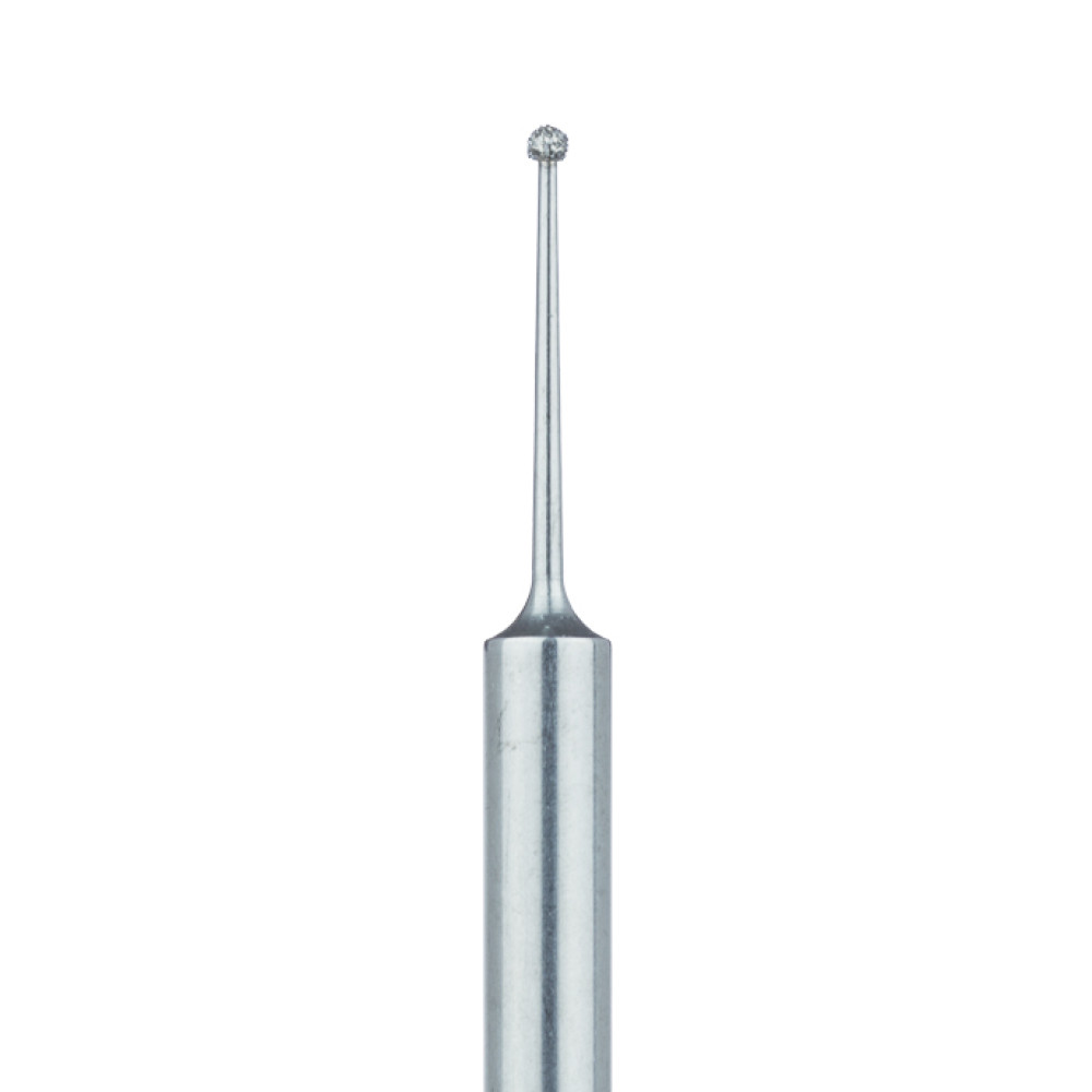 801L-008-HP Diamond Bur, Long, Round 0.8mm, Medium FG