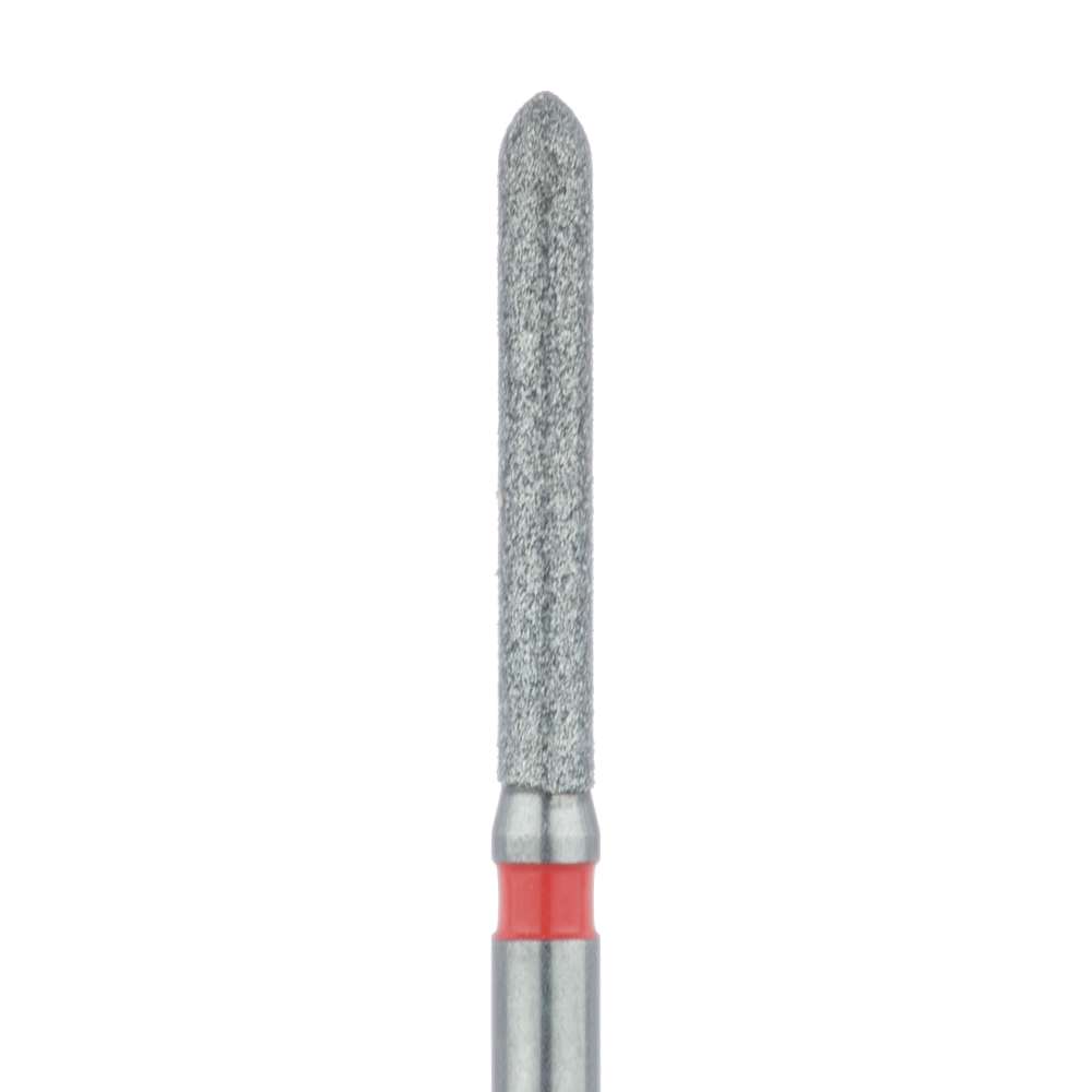 869F-014-FG Long Torpedo Diamond Bur Beveled Tip, 1.4mm Fine,