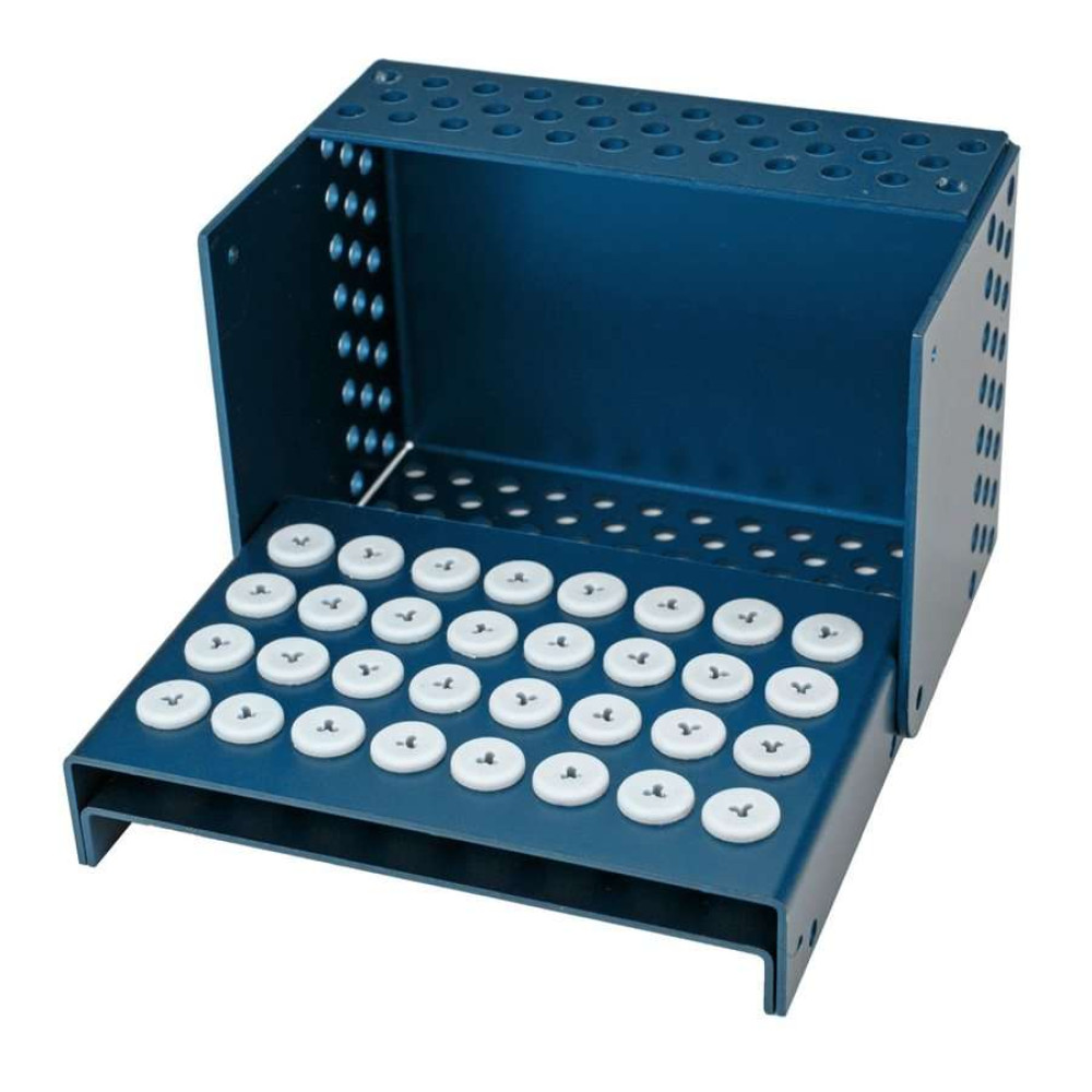 Dental Burrs : BLN11 Bur Block, Anodized Aluminum with Grommets,