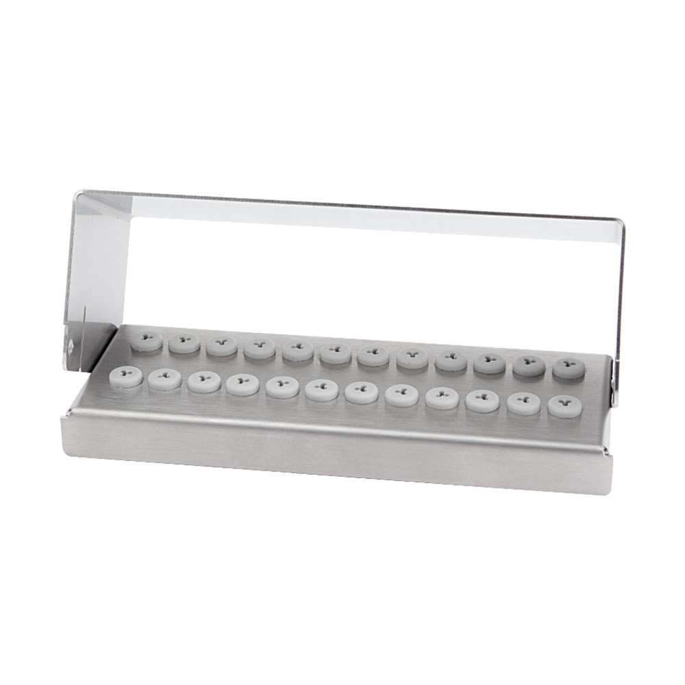 BS540 Bur Block, Stainless Steel with Grommets, 24 FG, Non-Corrosive,